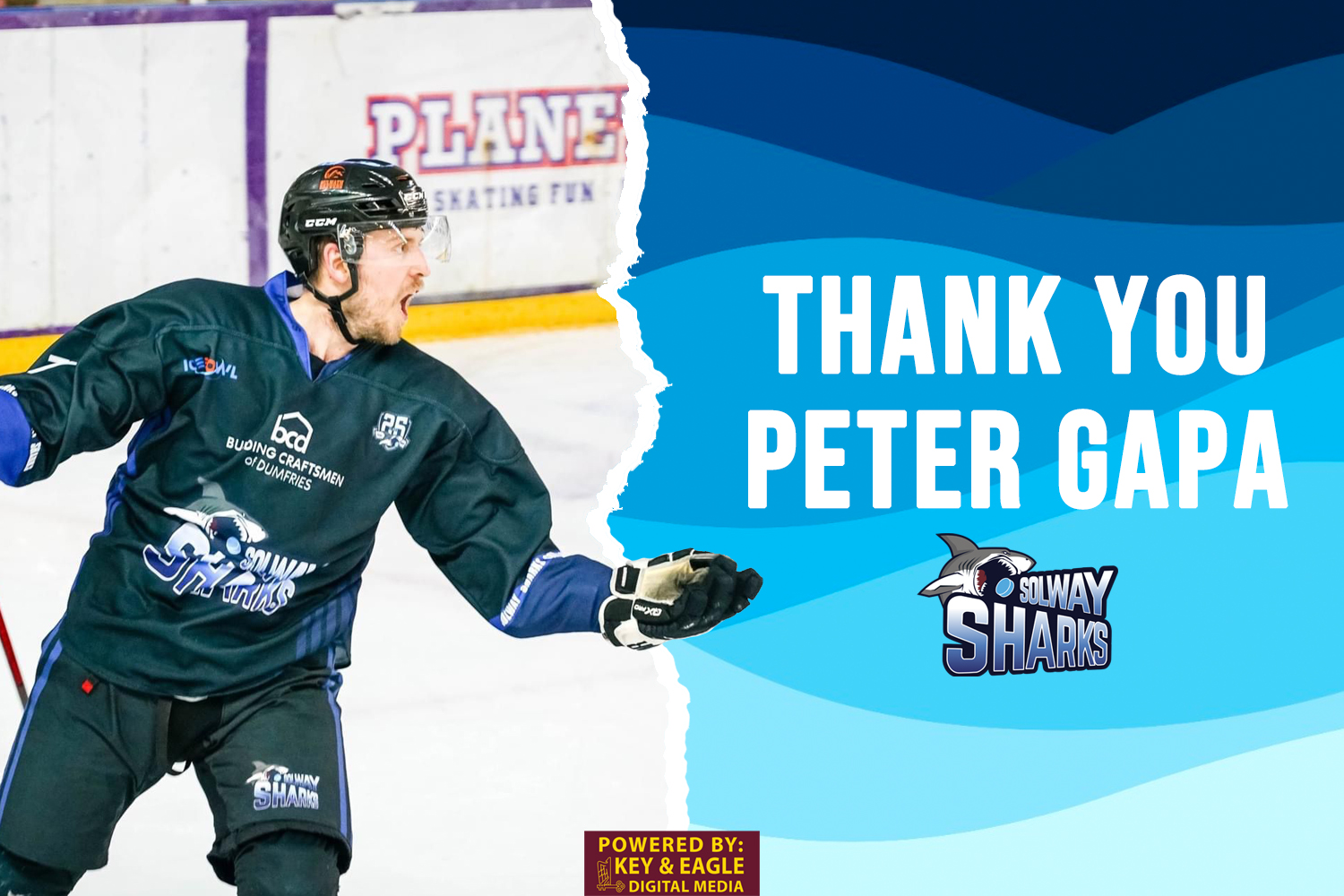 THANK YOU PETER GAPA! | Solway Sharks Ice Hockey Club