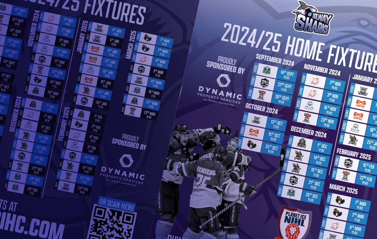 NIHL 2024/25 Fixtures | Solway Sharks Ice Hockey Club